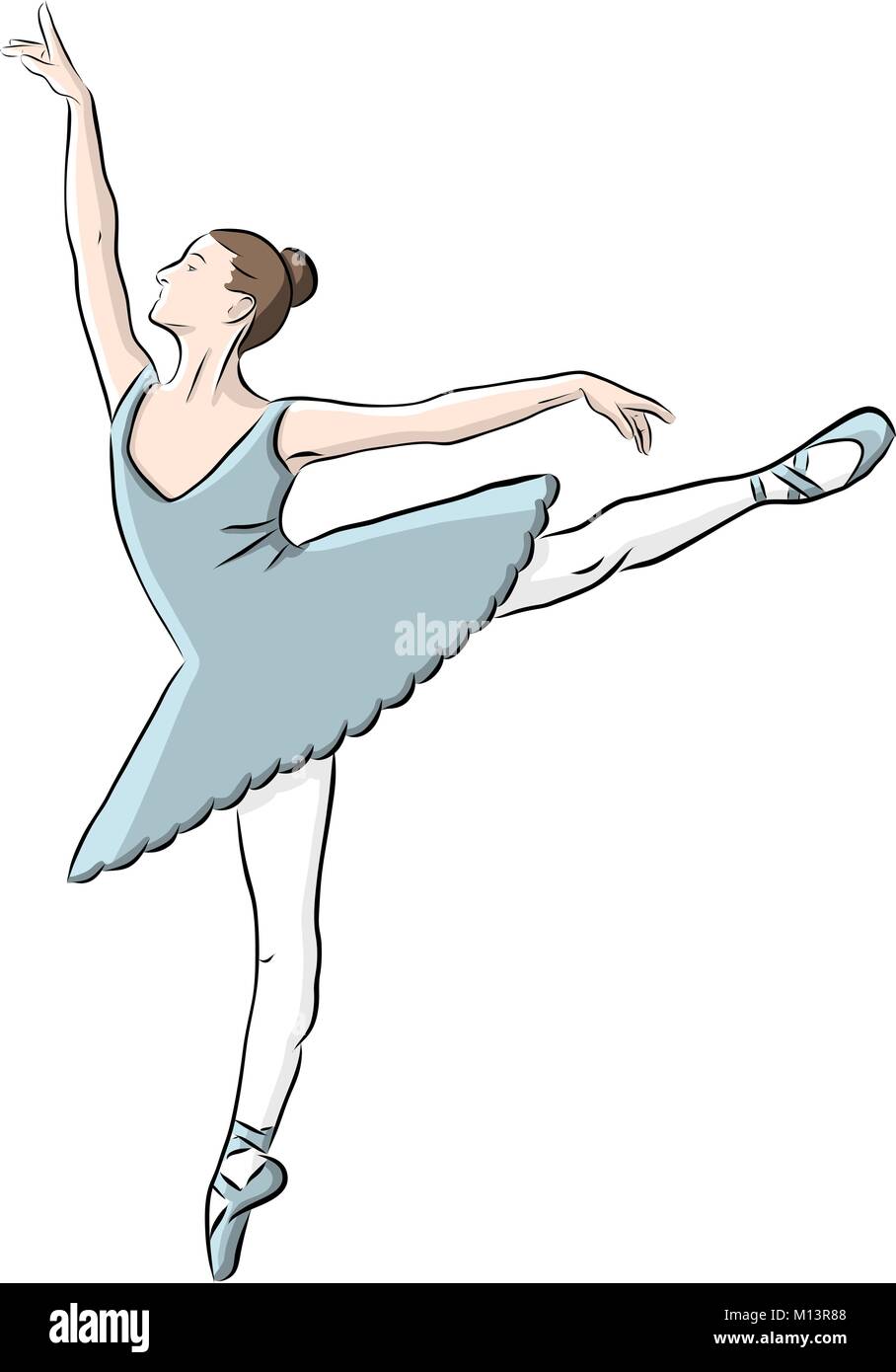 Woman ballerina shoes isolated Stock Vector Images - Alamy