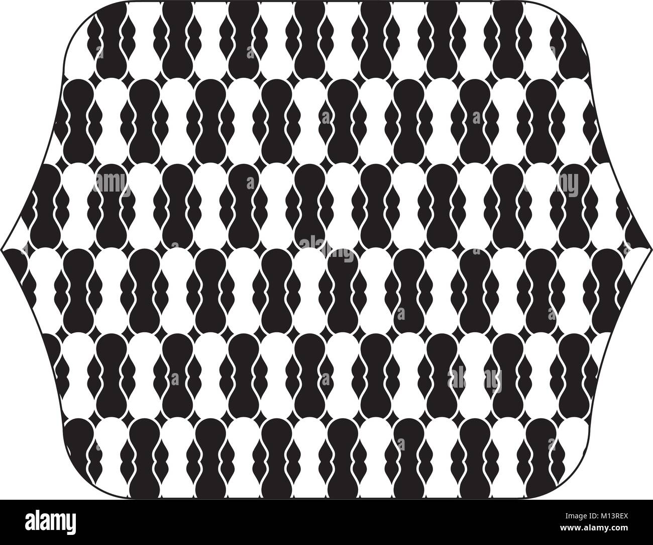 silhouette rectangle with graphic seamless decoration background ...
