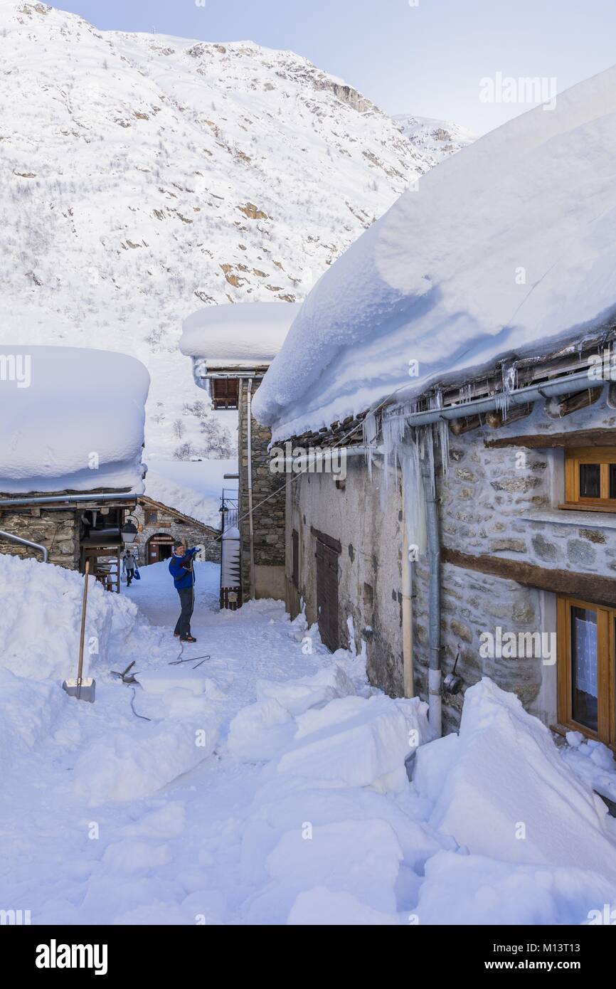 France, Savoie, Vanoise National Park, Bonneval sur Arc, labelled Les ...