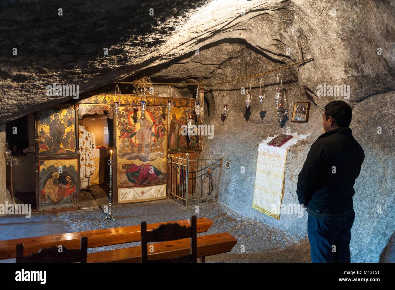 Patmos cave hi-res stock photography and images - Alamy
