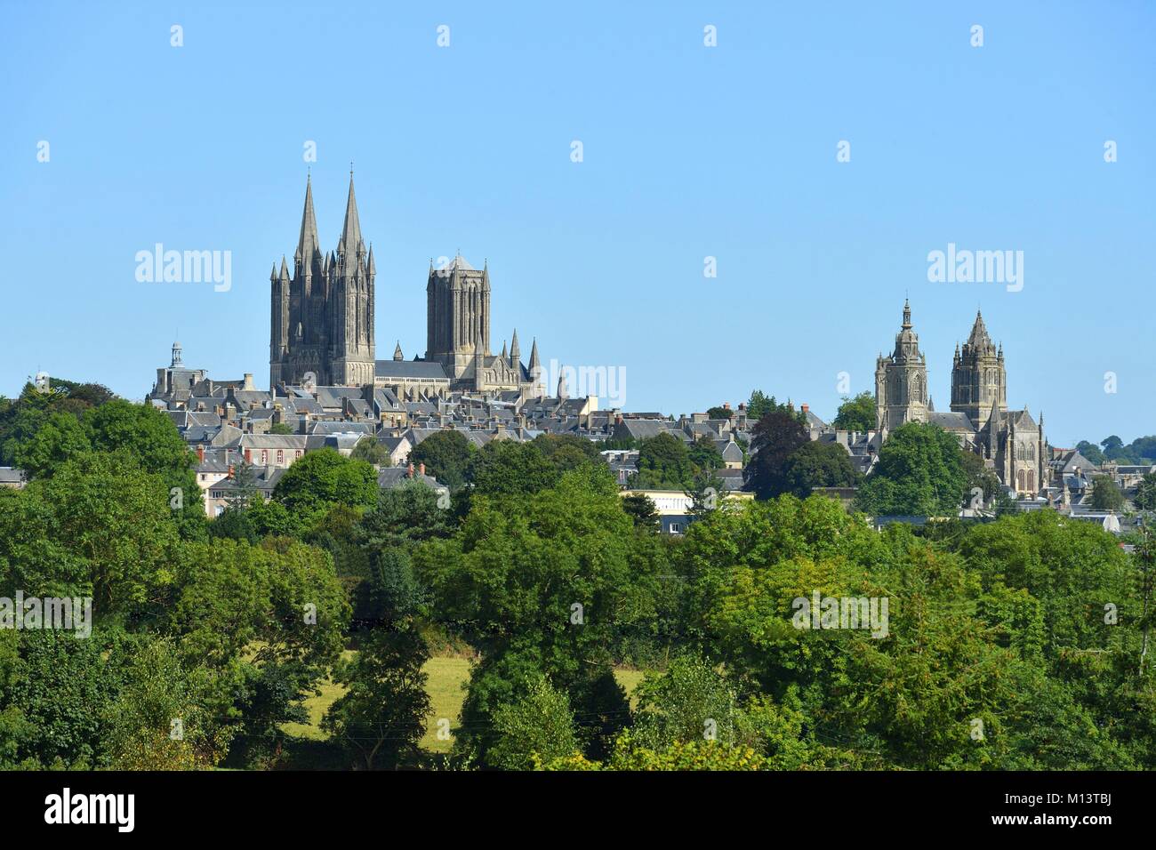 France, Manche, Cotentin Peninsula, Coutances, Notre Dame de Coutances ...