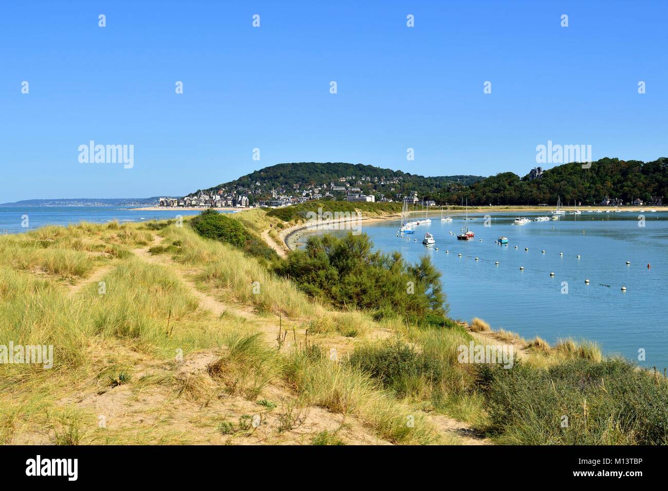 France, Calvados, Pays d'Auge, the cote Fleurie (Flowered coast ...
