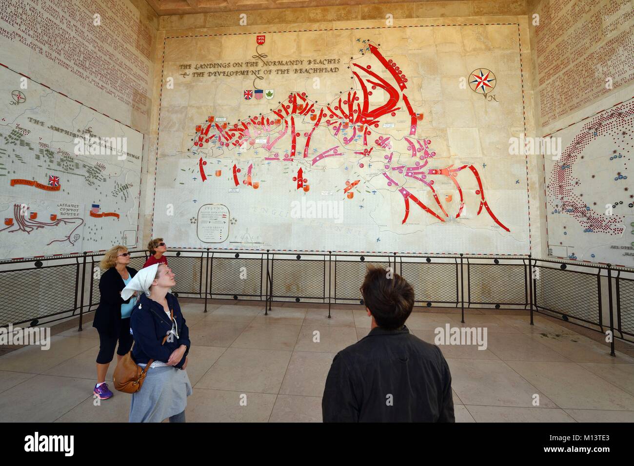 Map of the normandy landings hi-res stock photography and images - Alamy