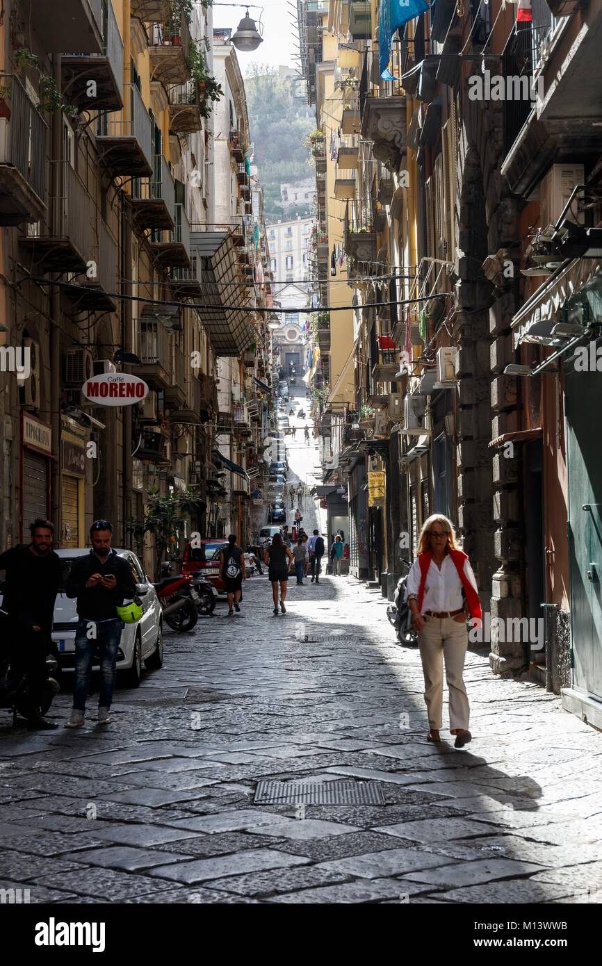 Italy, Campania, Naples, historic centre listed as World Heritage by ...