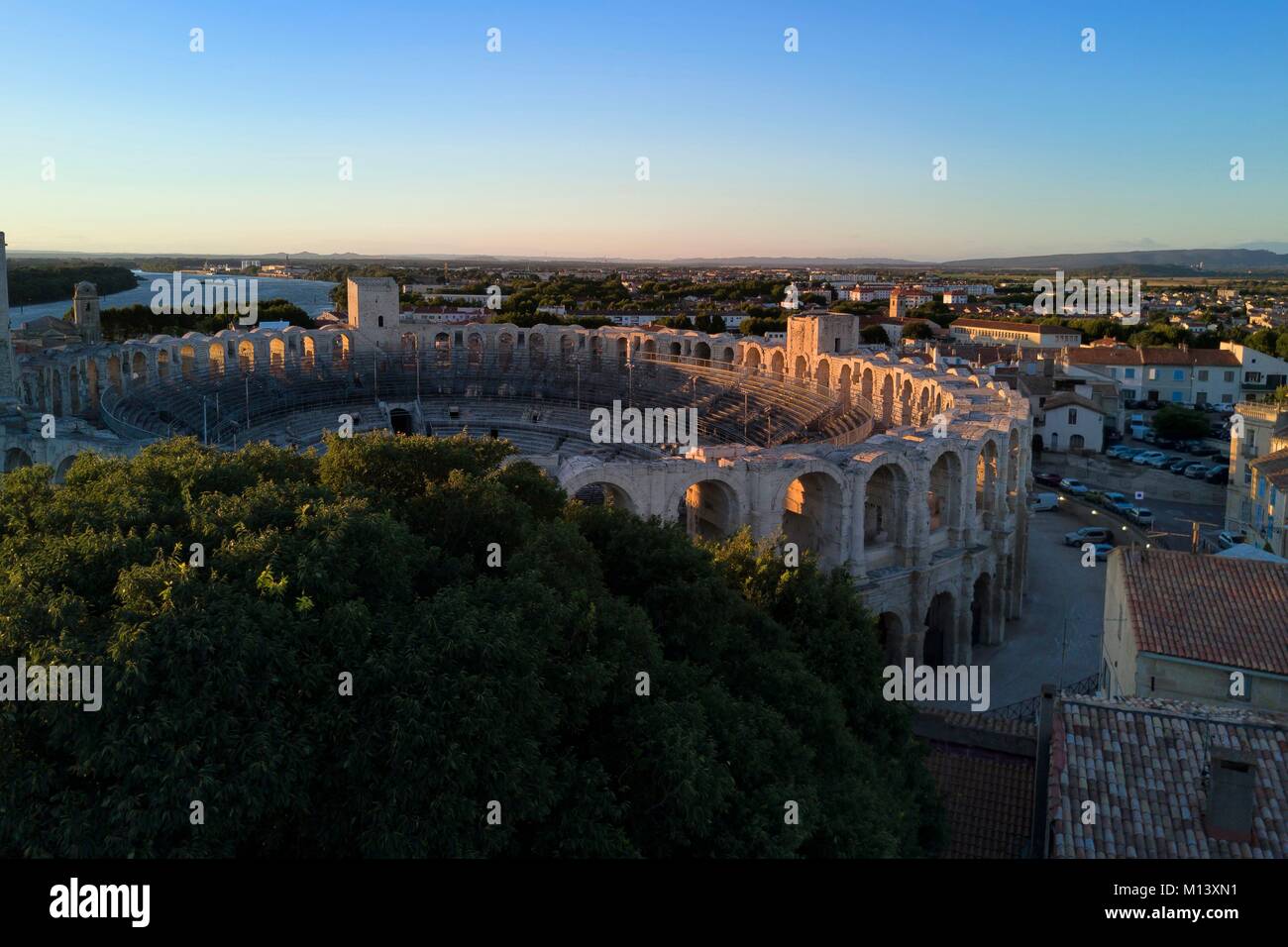 The roman amphitheatre in arles hi-res stock photography and images - Alamy