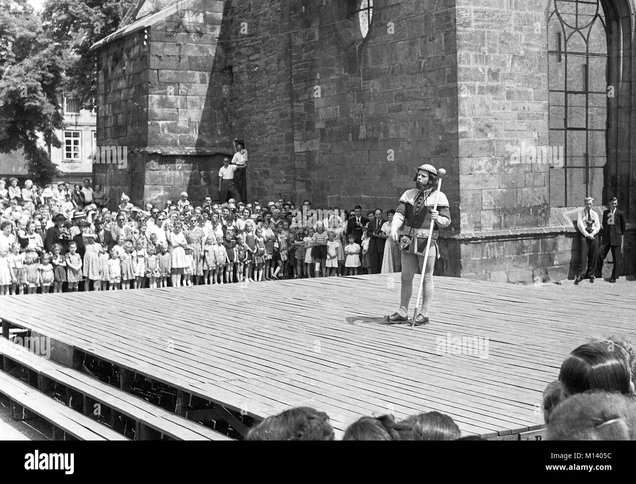 Pied Piper of Hamelin Ceremony in Hamelin, Germany about 1955 image 1/ ...