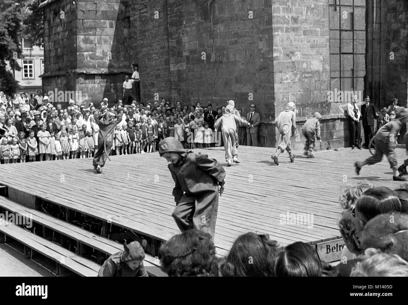 Pied Piper of Hamelin Ceremony in Hamelin, Germany about 1955 image 2/ ...
