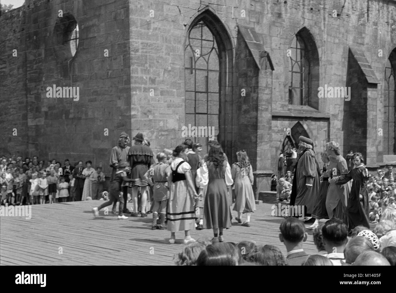 Pied Piper of Hamelin Ceremony in Hamelin, Germany about 1955 image 4/ ...