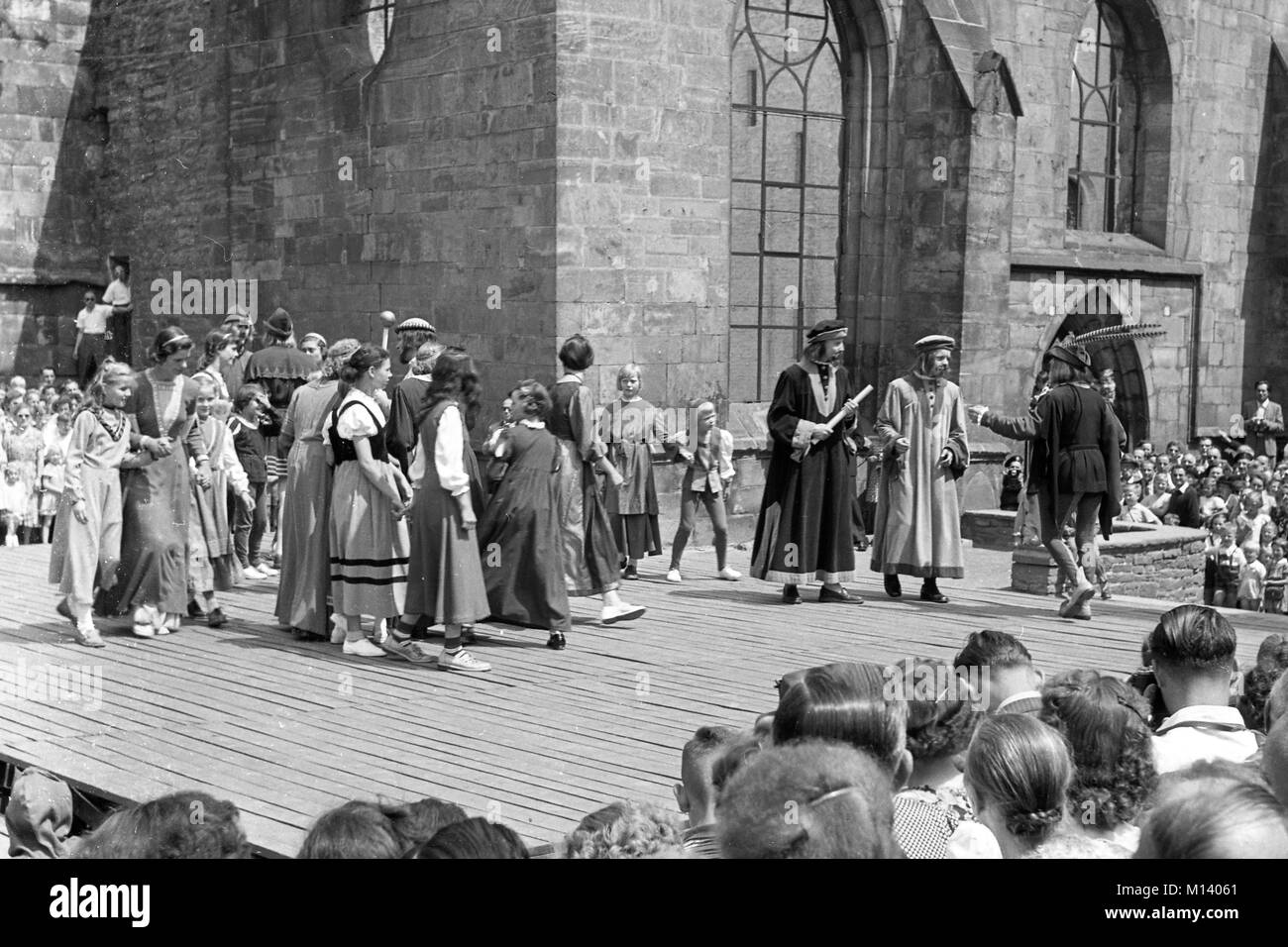 Pied Piper of Hamelin Ceremony in Hamelin, Germany about 1955 image 7/ ...