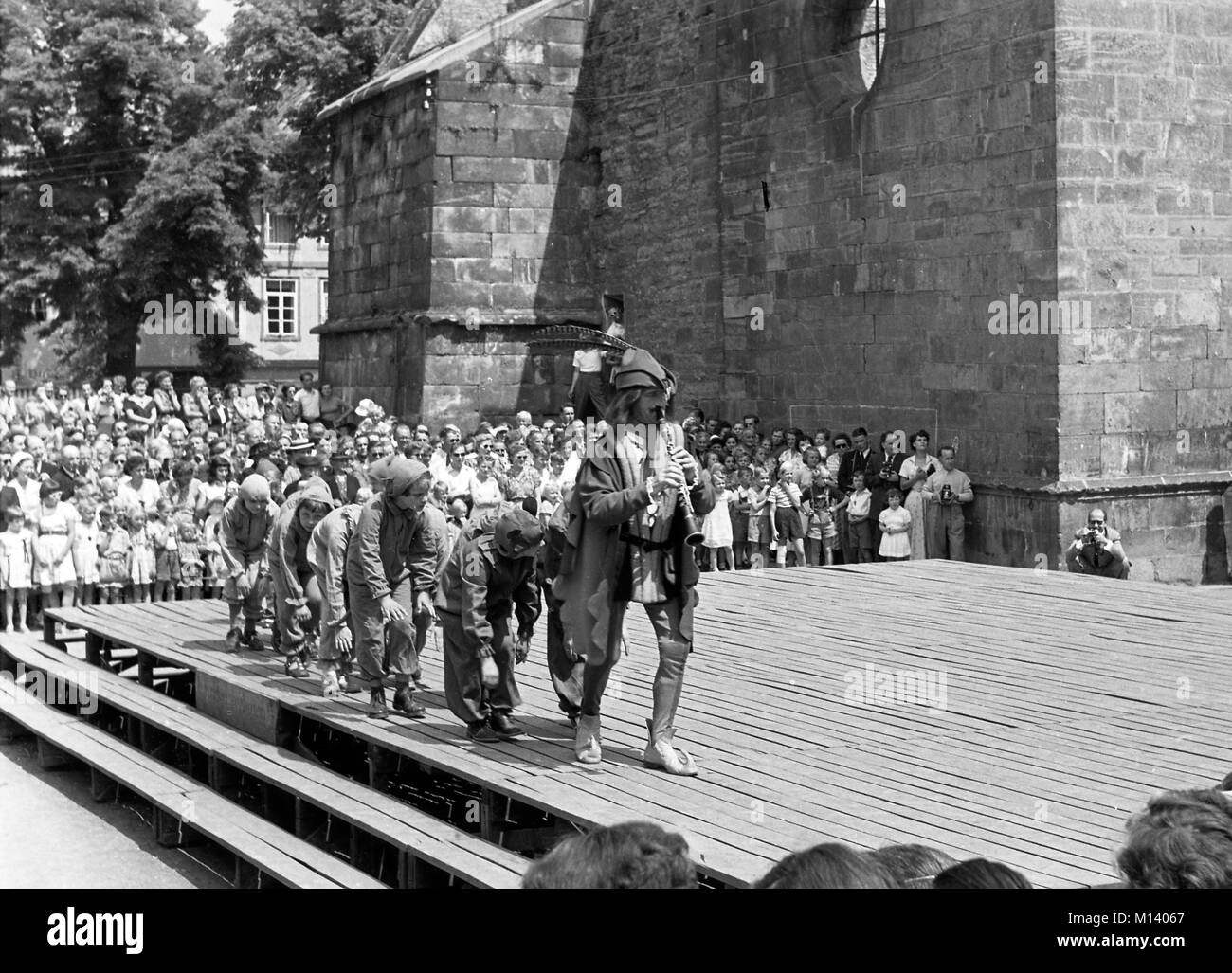 Pied Piper of Hamelin Ceremony in Hamelin, Germany about 1955 image 13/ ...