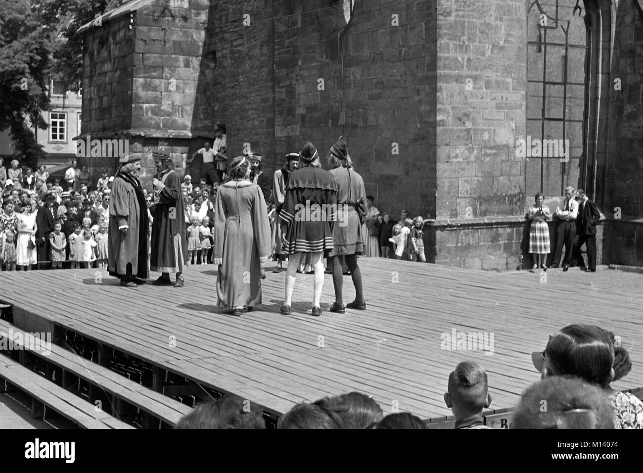 Pied Piper of Hamelin Ceremony in Hamelin, Germany about 1955 image 23/ ...