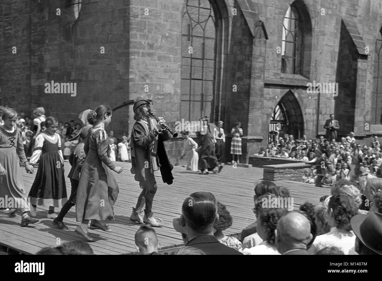 Pied Piper of Hamelin Ceremony in Hamelin, Germany about 1955 image 27/ ...