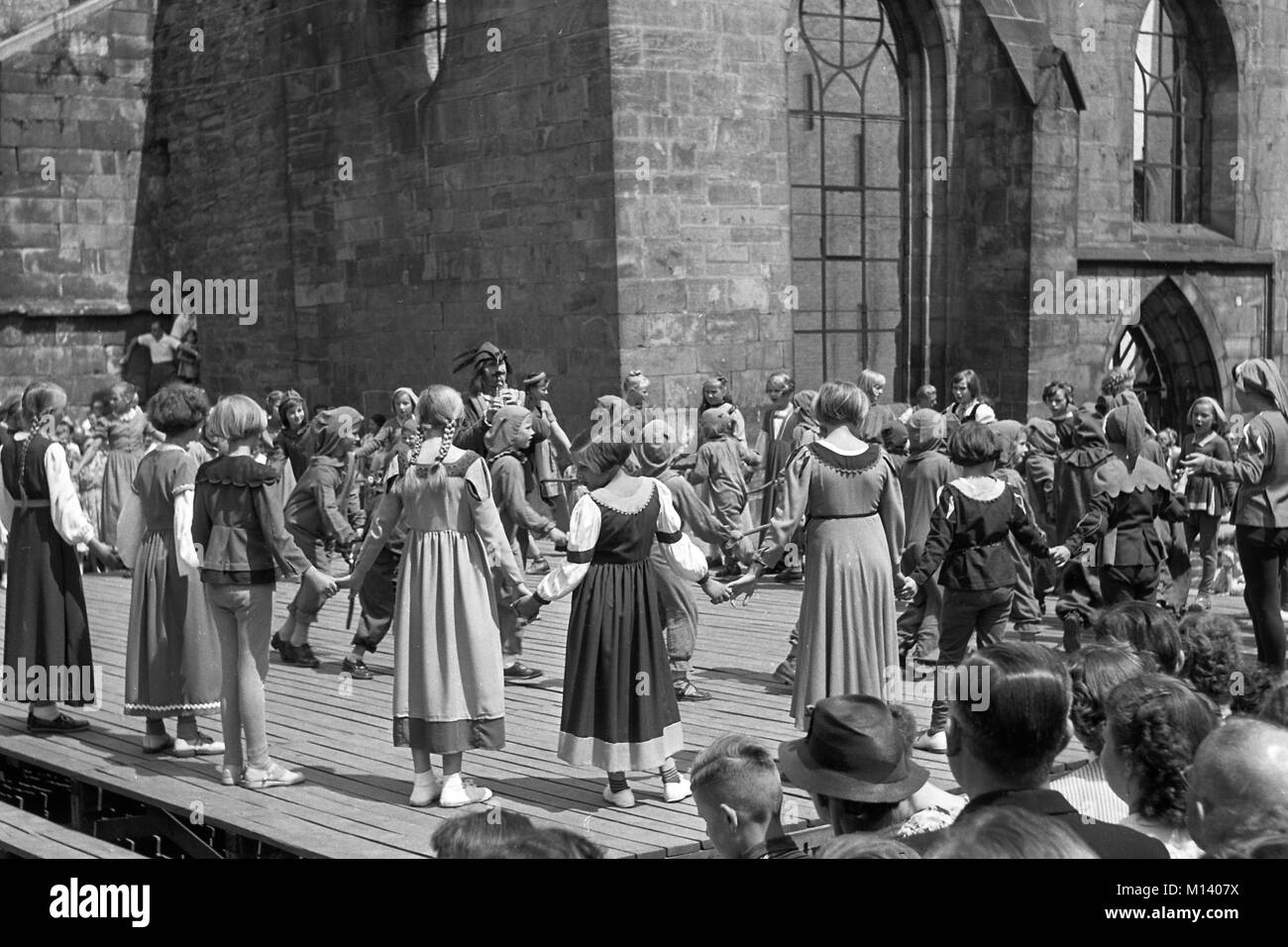 Pied Piper of Hamelin Ceremony in Hamelin, Germany about 1955 image 32/ ...