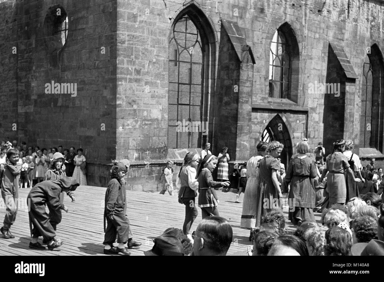 Pied Piper of Hamelin Ceremony in Hamelin, Germany about 1955 image 35/ ...