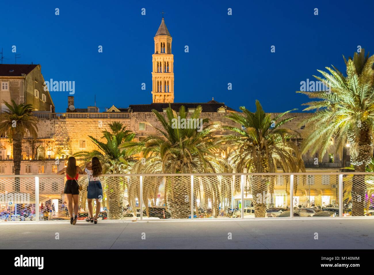Croatia, Central Dalmatia, Dalmatian coast, Split, the old Roman city ...