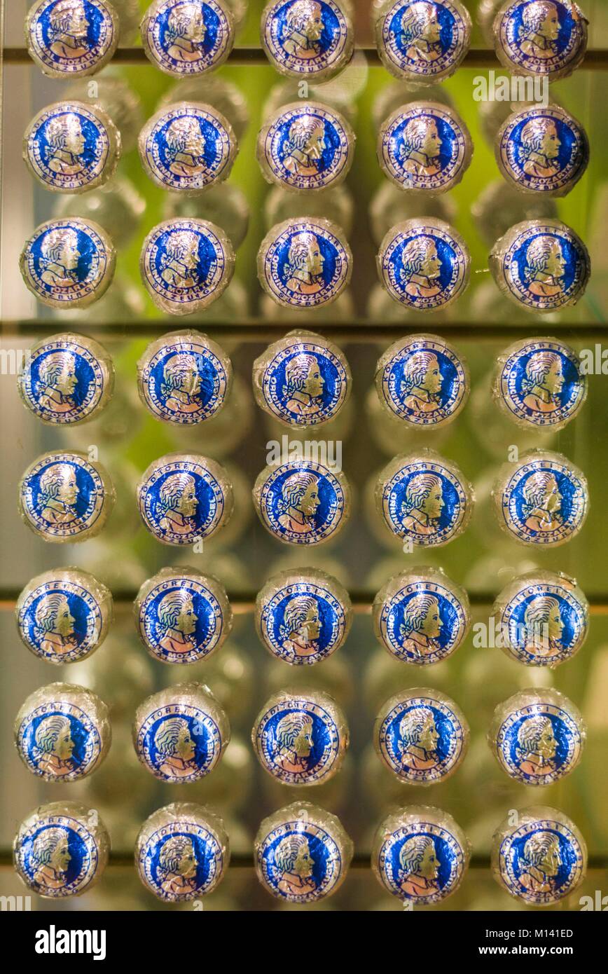 Austria, Salzburgerland, Salzburg, Mozartkugeln, Mozart Ball candy ...