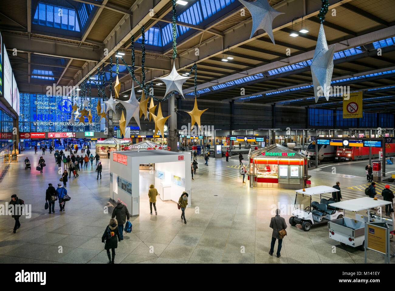 Germany, Bavaria, Munich, Hauptbahnhof, Munich Central Train Station ...