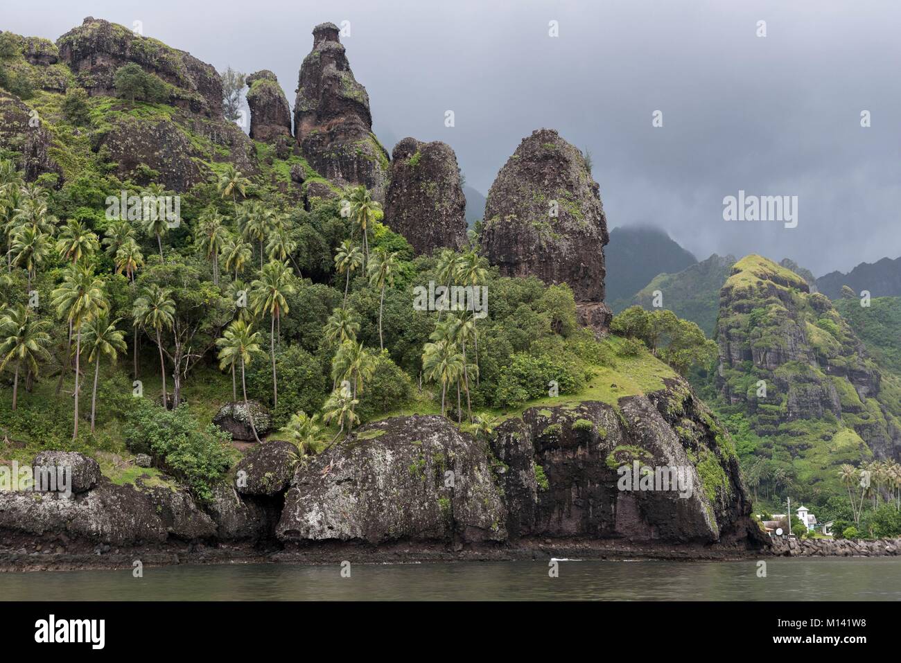 France, French Polynesia, Marquesas Archipelago, Fatu Hiva Island ...
