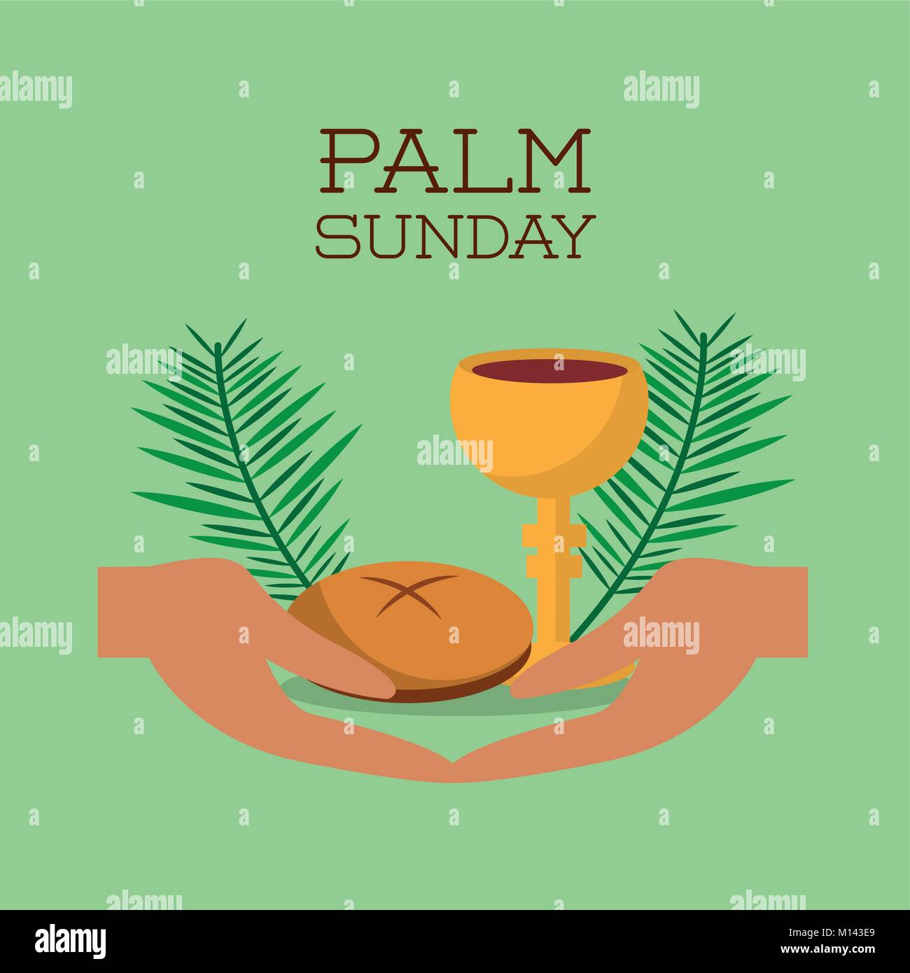 Jesus bread hands Stock Vector Images - Alamy