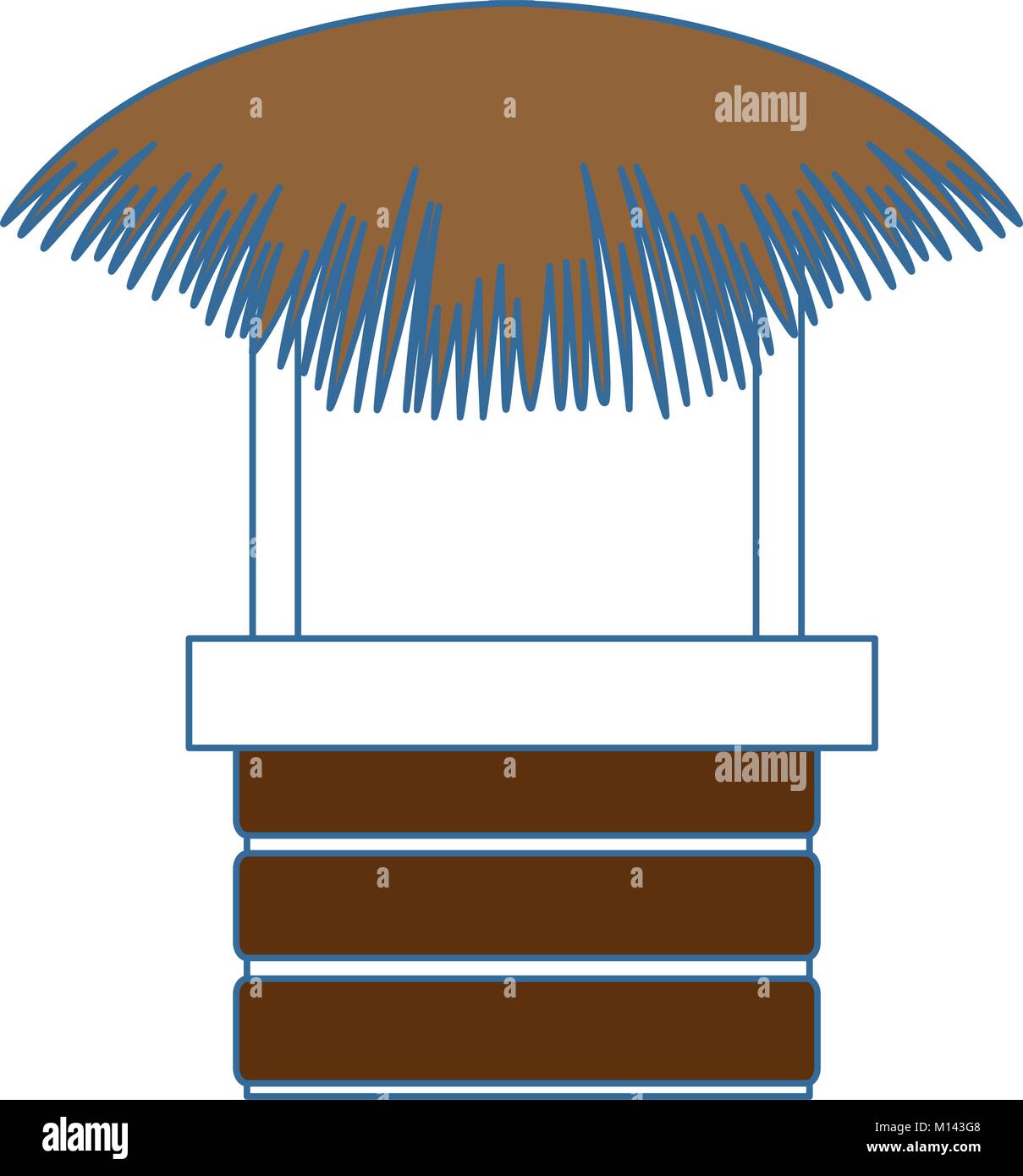 Straw beach hut Stock Vector Images - Alamy