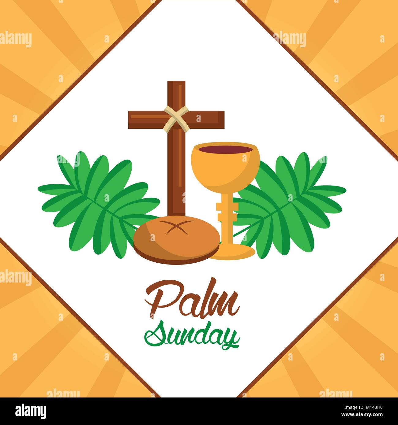 Jesus bread cross Stock Vector Images - Alamy