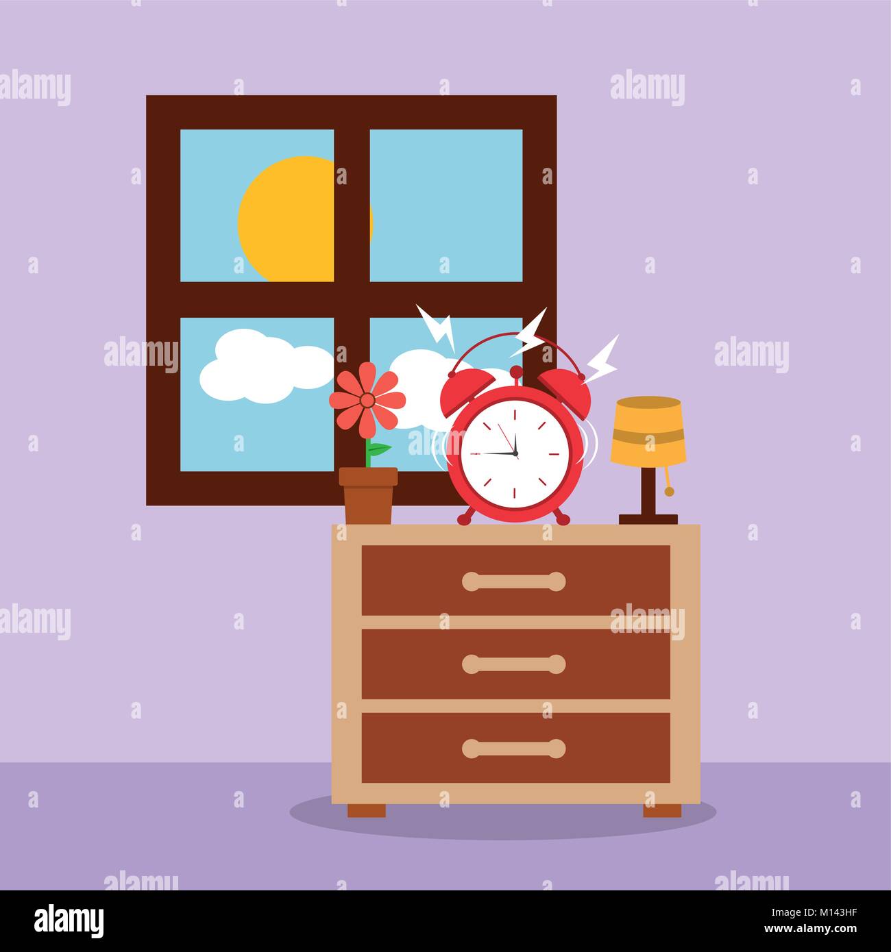 Bedside lamp on Stock Vector Images - Alamy