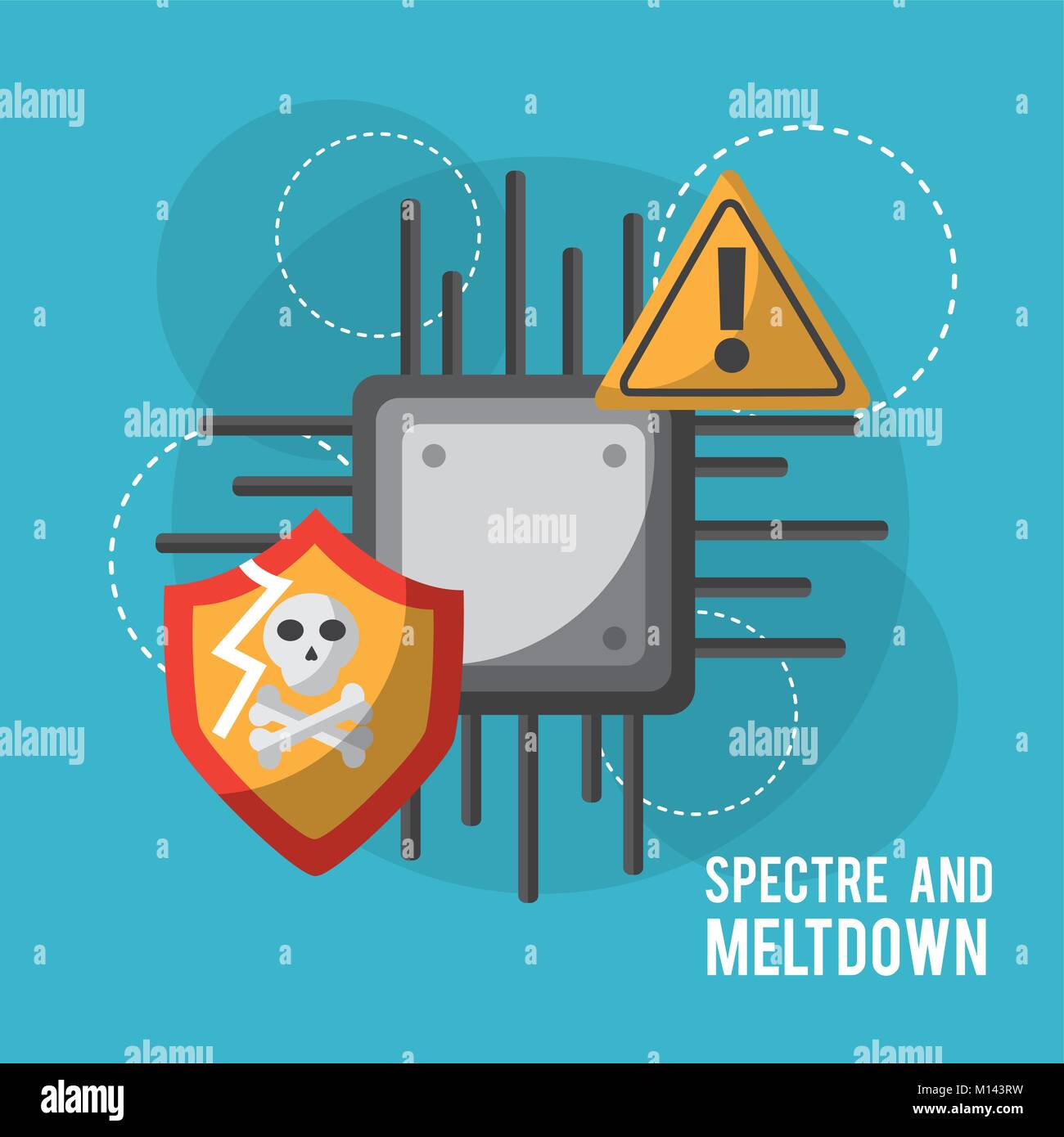 spectre and meltdown motherboard circuit technology warning danger ...