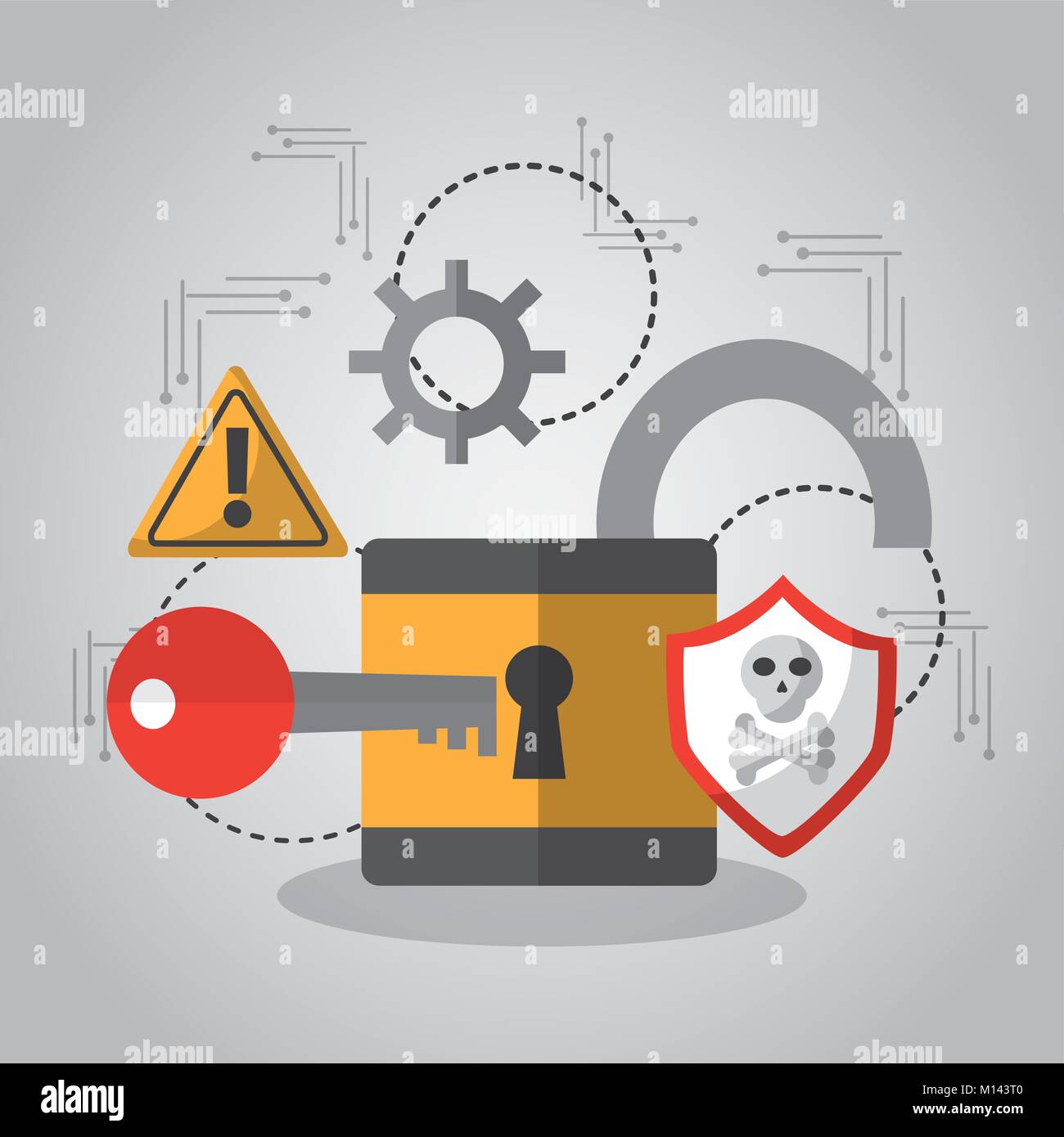 Software lockout background Stock Vector Images - Alamy