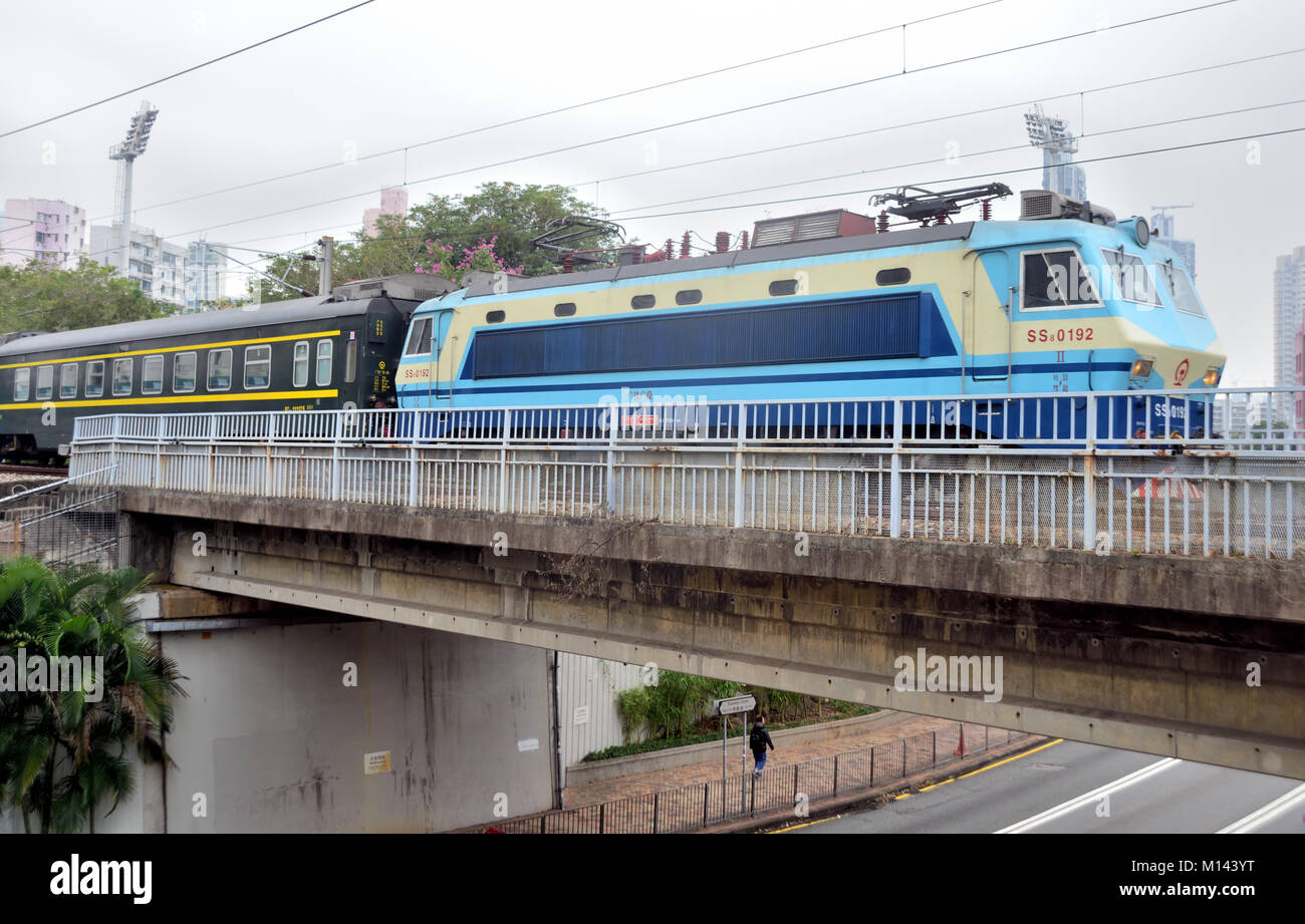 MTR Intercity Through Train heading from Hong Kong to Guangzhou runs on ...