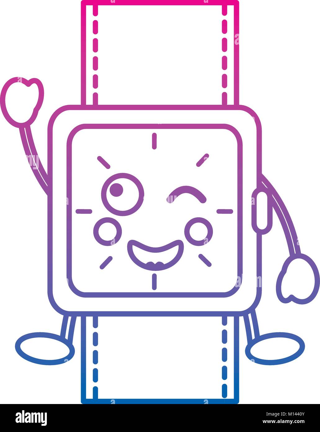 happy watch kawaii icon image Stock Vector Image & Art - Alamy
