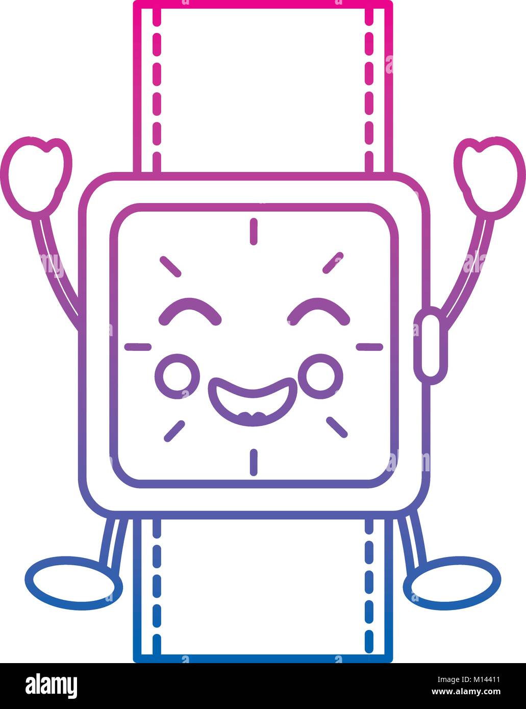 happy watch kawaii icon image Stock Vector Image & Art - Alamy