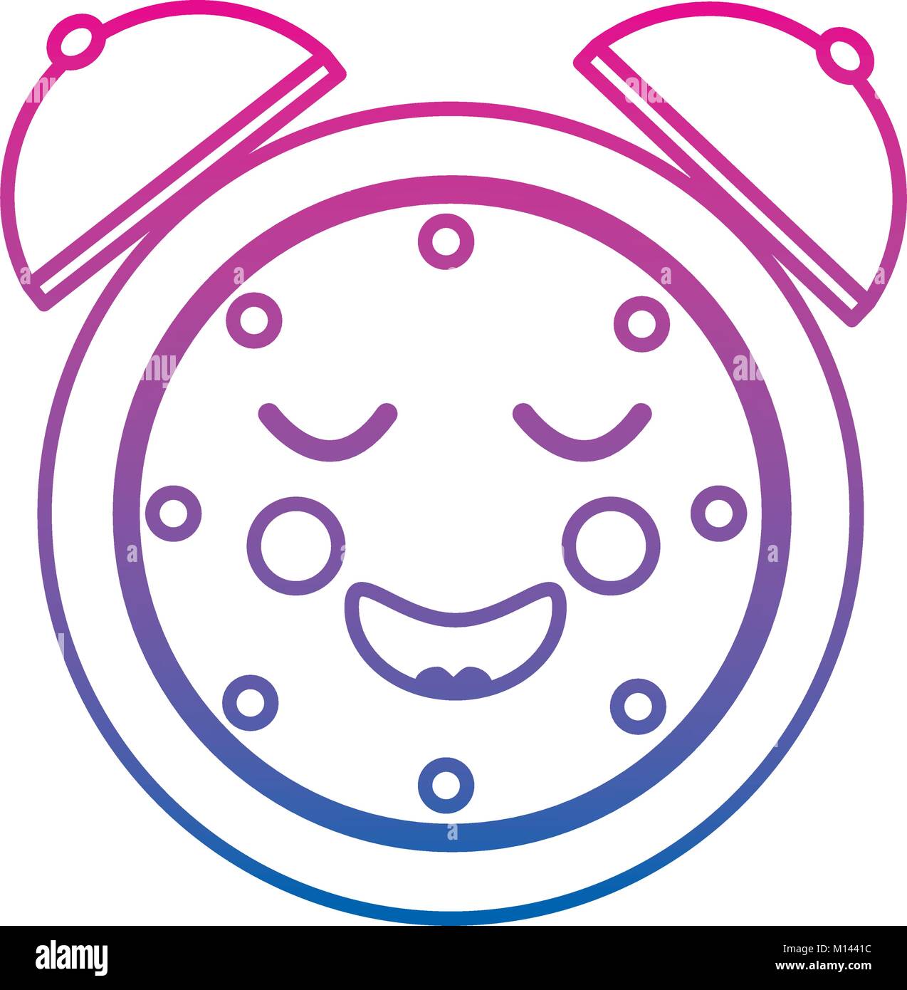 happy clock kawaii icon image Stock Vector Image & Art - Alamy
