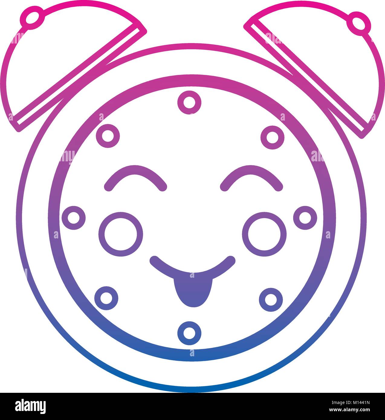 happy clock kawaii icon image Stock Vector Image & Art - Alamy