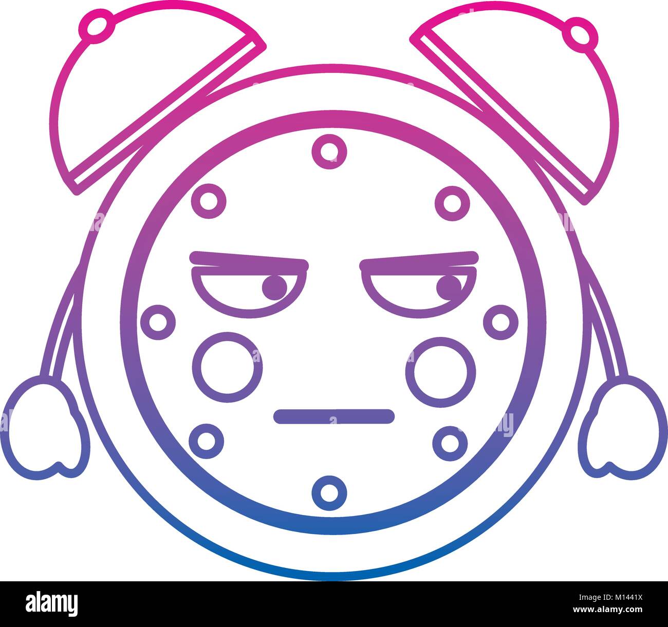 angry clock kawaii icon image Stock Vector Image & Art - Alamy