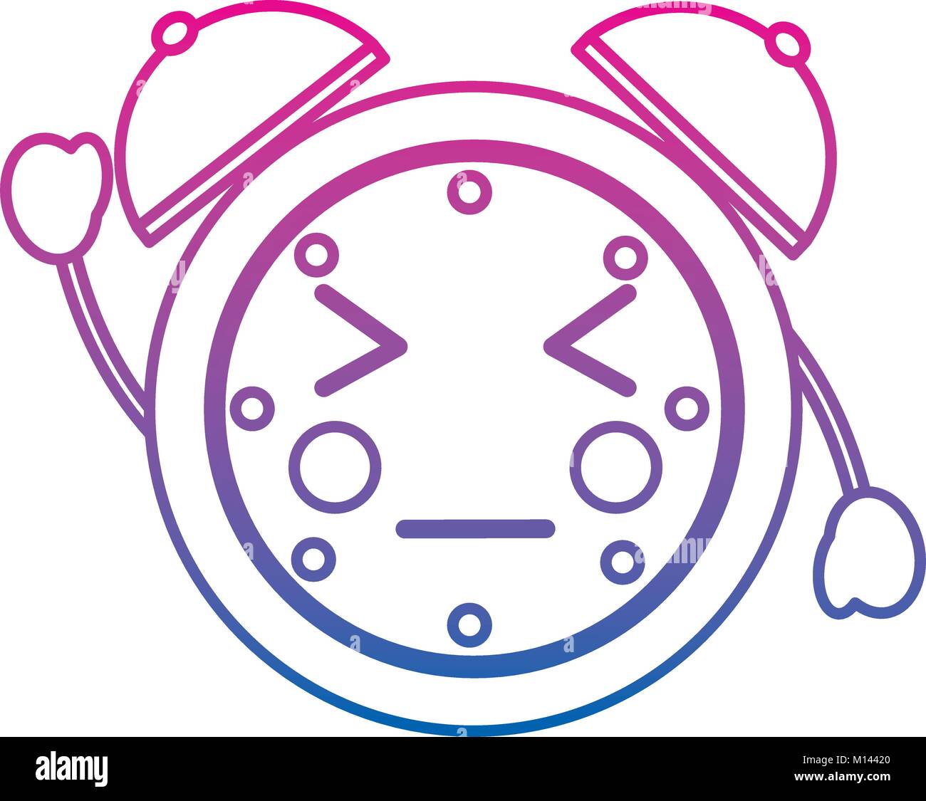 angry clock kawaii icon image Stock Vector Image & Art - Alamy