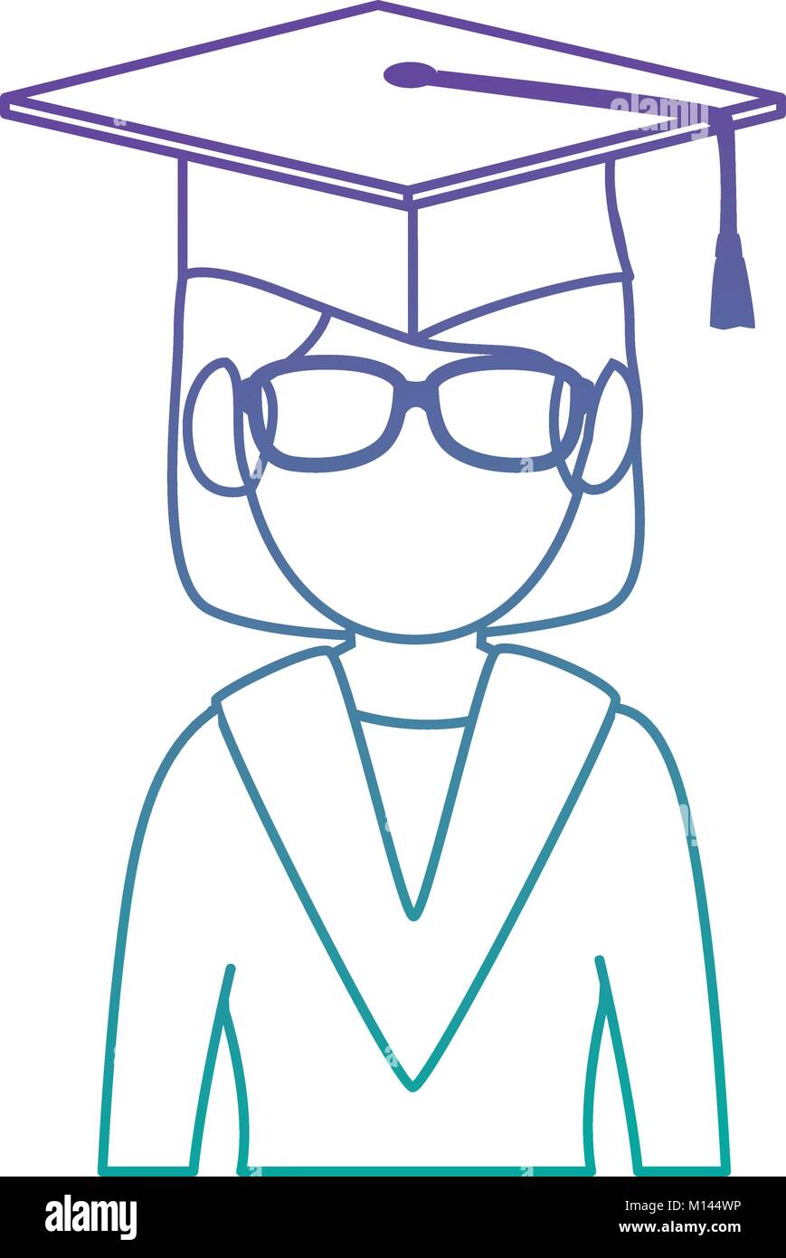 student graduated avatar character Stock Vector Image & Art - Alamy