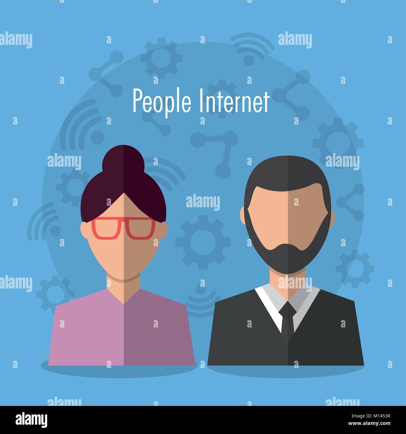 Avatar men teenager icon cartoon Stock Vector Images - Alamy