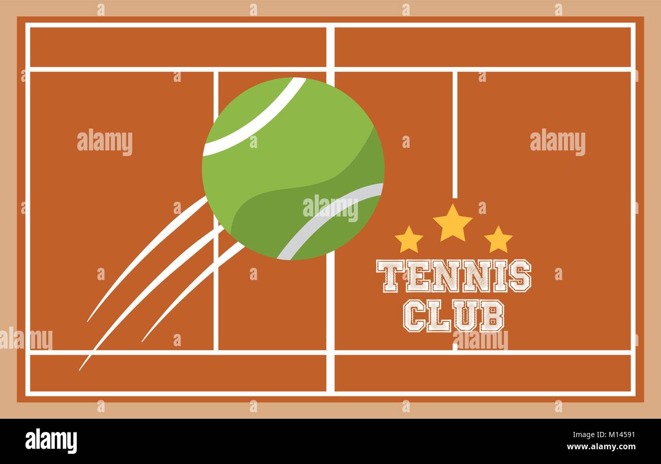 Tennis court top view Stock Vector Images - Alamy