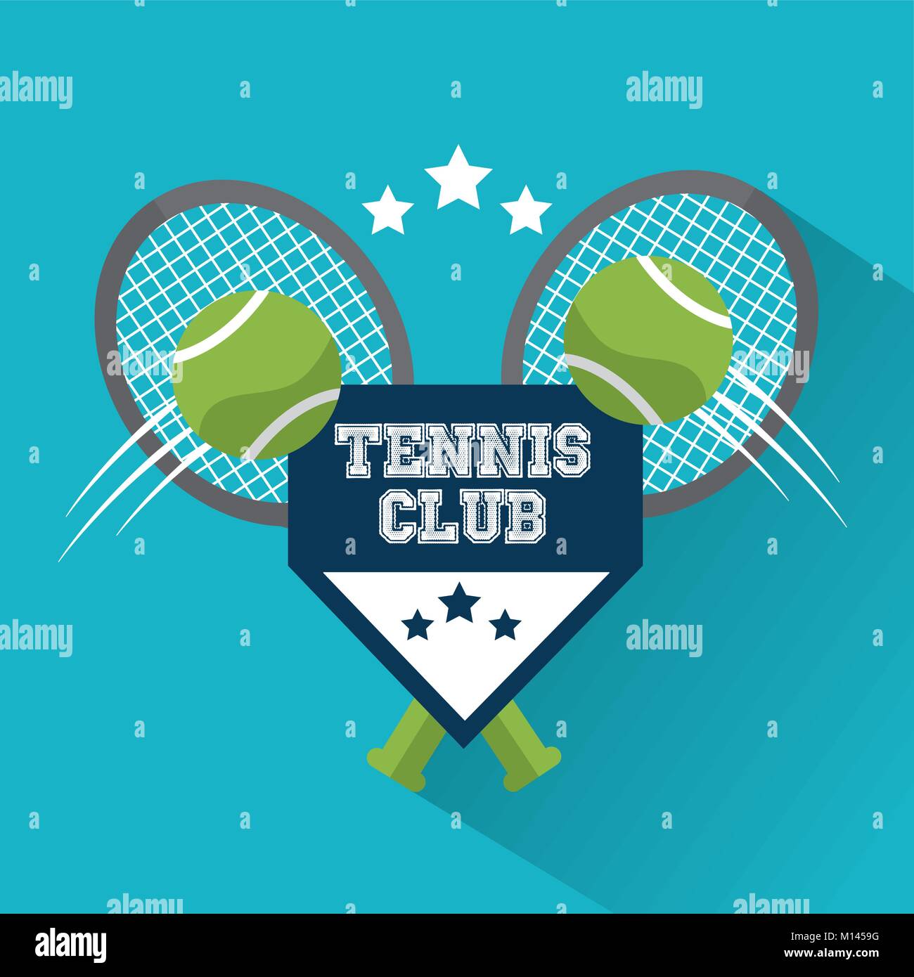 tennis club balls racket sport win design Stock Vector Image & Art - Alamy