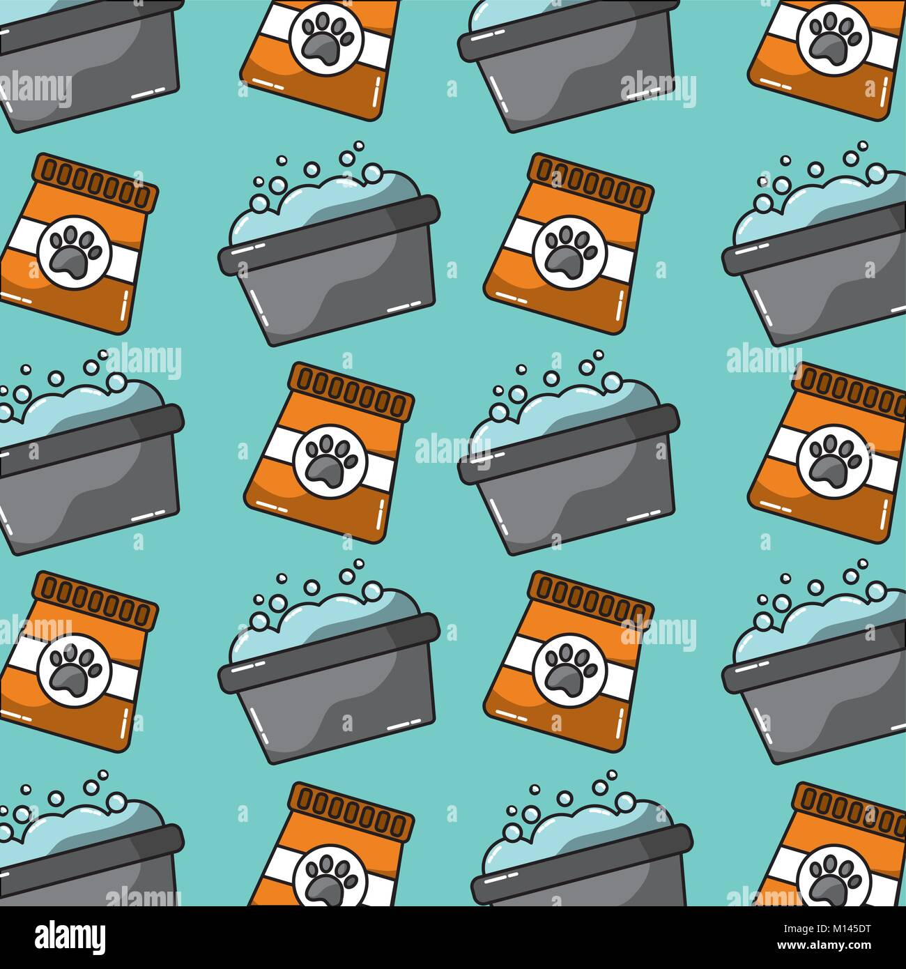 grooming pet animal care clean food bag Stock Vector Image & Art - Alamy