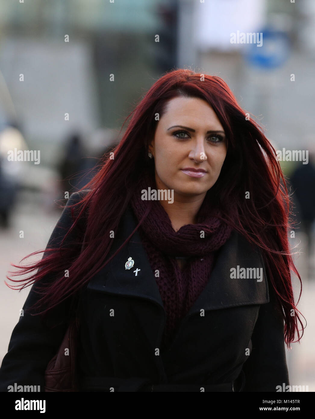 Britain first deputy leader jayda fransen arriving belfast laganside ...