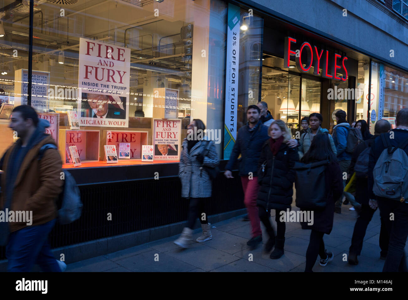 Michael Wolffe's book about Donald Trump, Fire And Fury is featured as ...