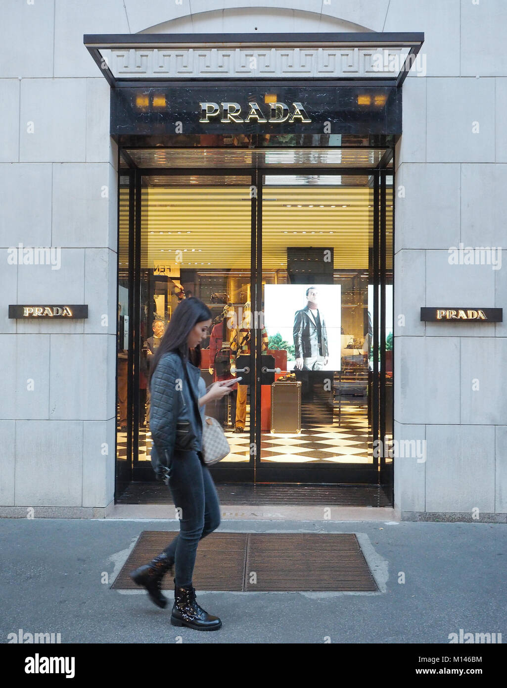 Prada store milan hi-res stock photography and images - Alamy