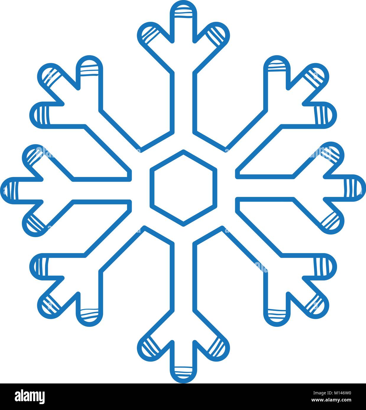 snowflake weather isolated icon vector illustration design Stock Vector ...