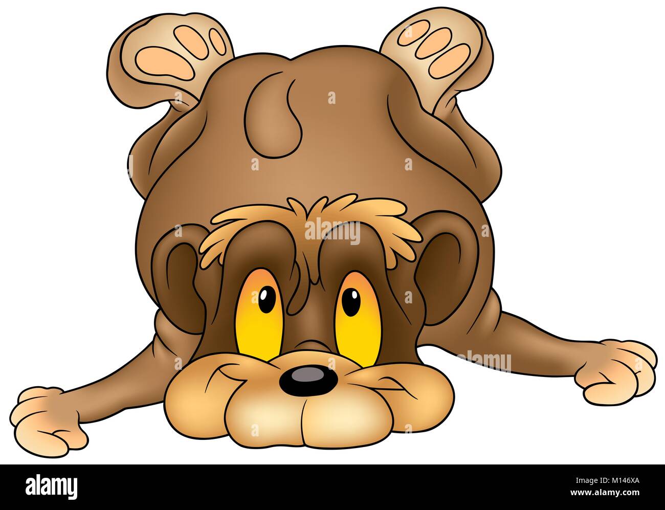 Falling Brown Bear Stock Vector Image & Art - Alamy