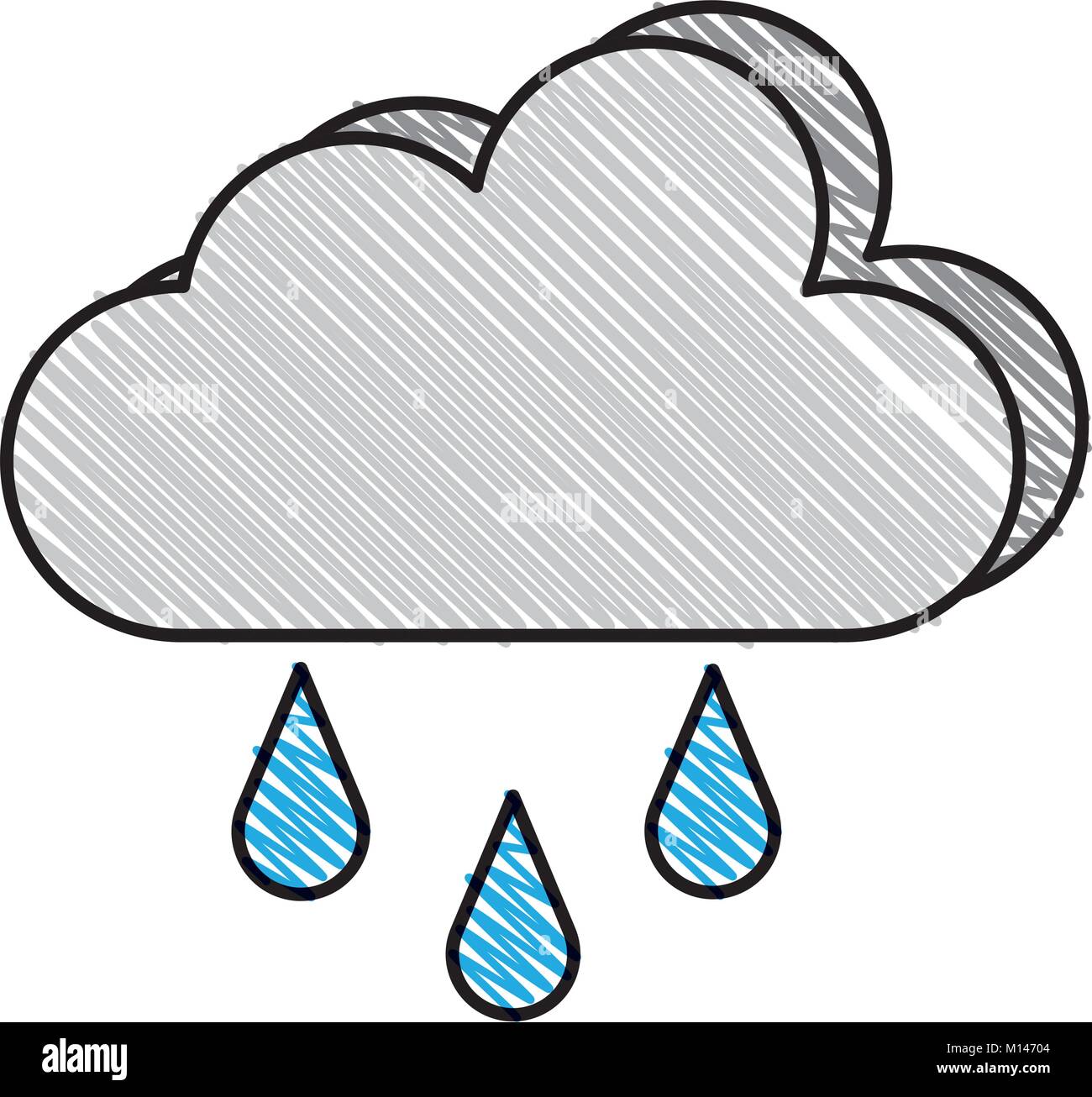 weather cloud rainy icon vector illustration design Stock Vector Image ...