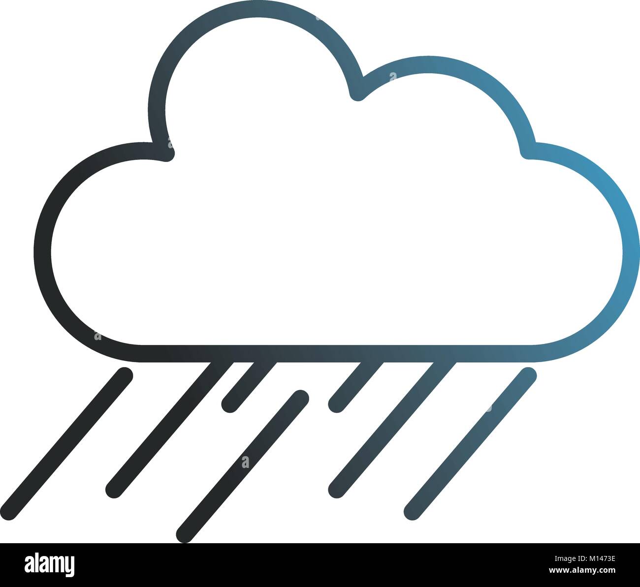weather cloud rainy icon vector illustration design Stock Vector Image ...