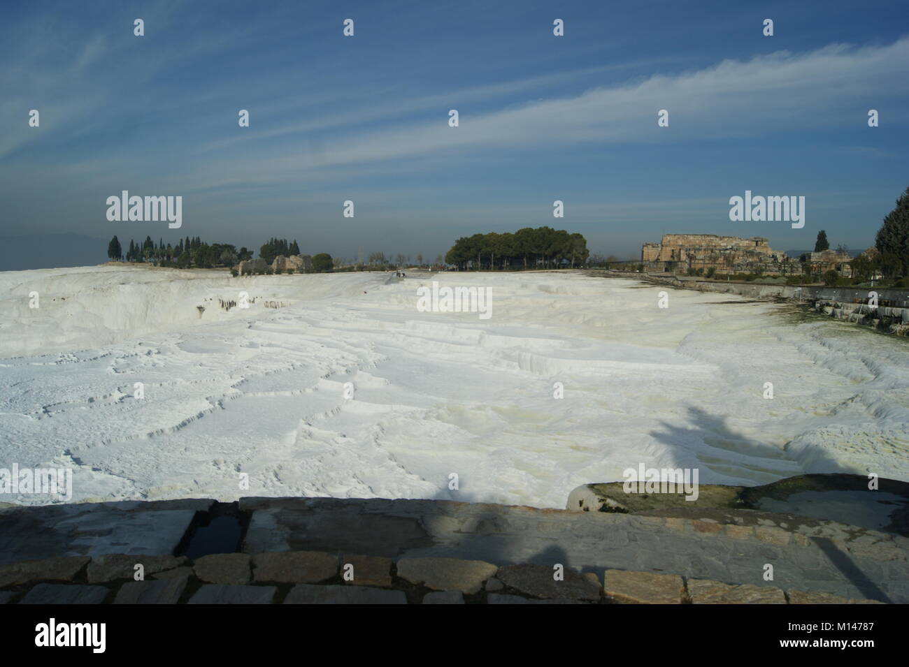 The Travertine Terraces at Pamukkale, Turkey Stock Photo - Alamy