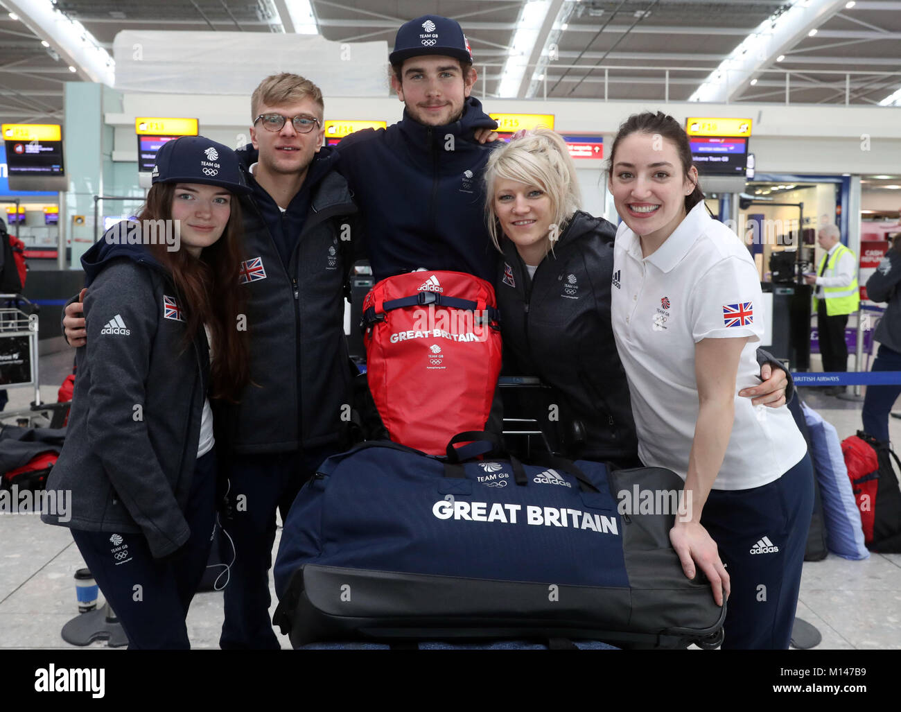 Great Britain's (from left to right) Kathryn Thomson, Joshua Cheetham ...