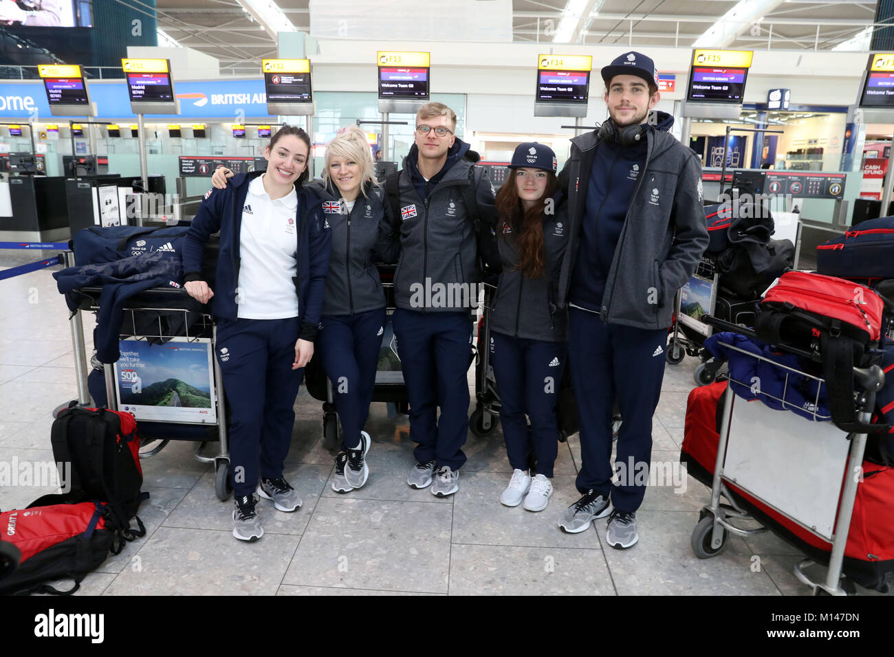 Great Britain's (from left to right) Charlotte Gilmartin, Elise ...